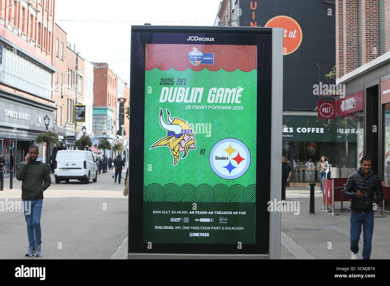 Dublin, Ireland - 16th September 2025 - An electronic billboard on ...