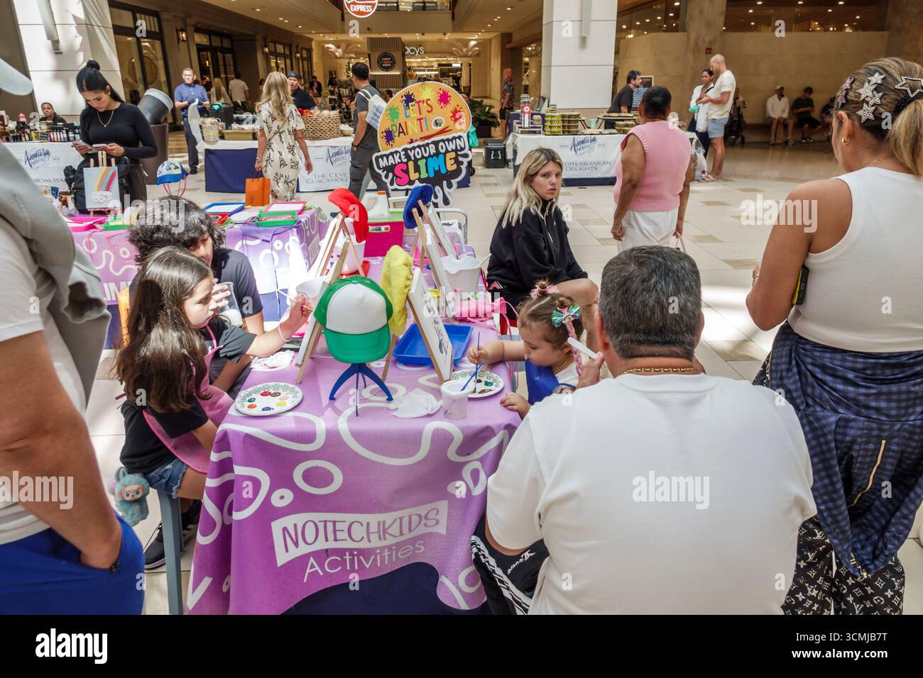 Aventura Mall Miami Florida,inside interior shopping,art activity table ...