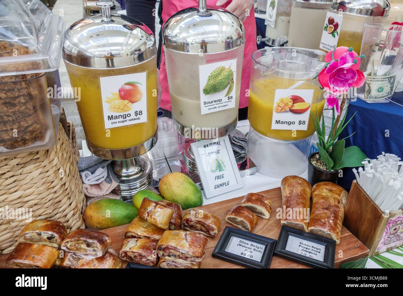 Mango soursop passion fruit drinks no sugar added hi-res stock ...