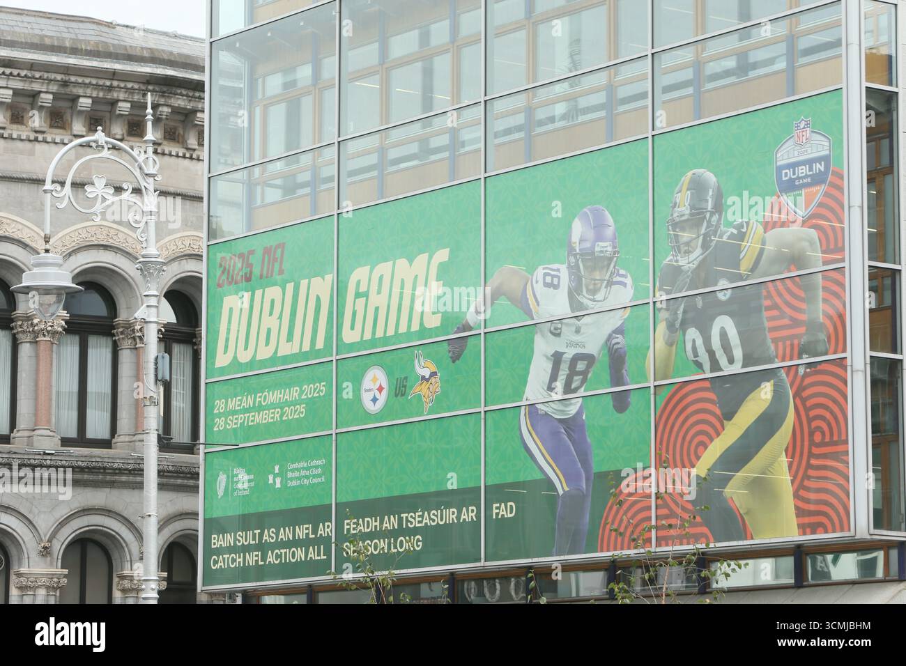 Dublin, Ireland - 16th September 2025 - A huge American football ...
