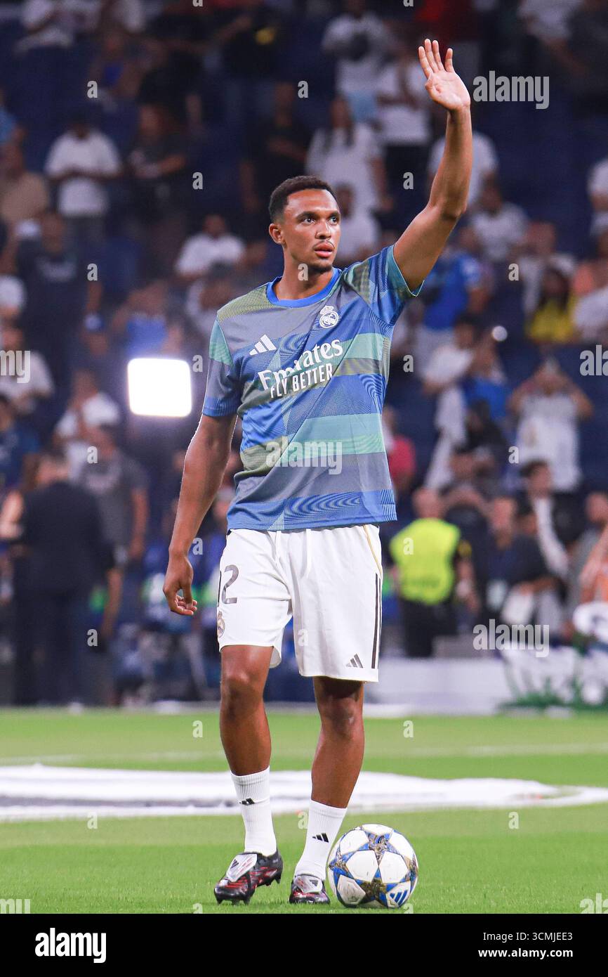 UEFA Champions League soccer match Real Madrid vs Olympique Marsella at ...