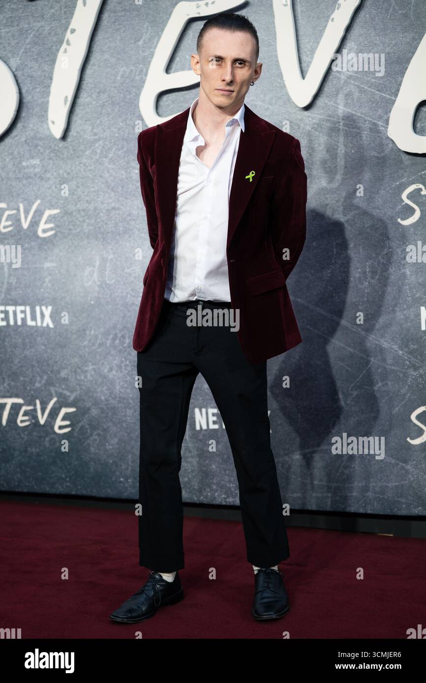 Joshua J Parker attends the "Steve" UK Premiere at the Curzon Mayfair ...