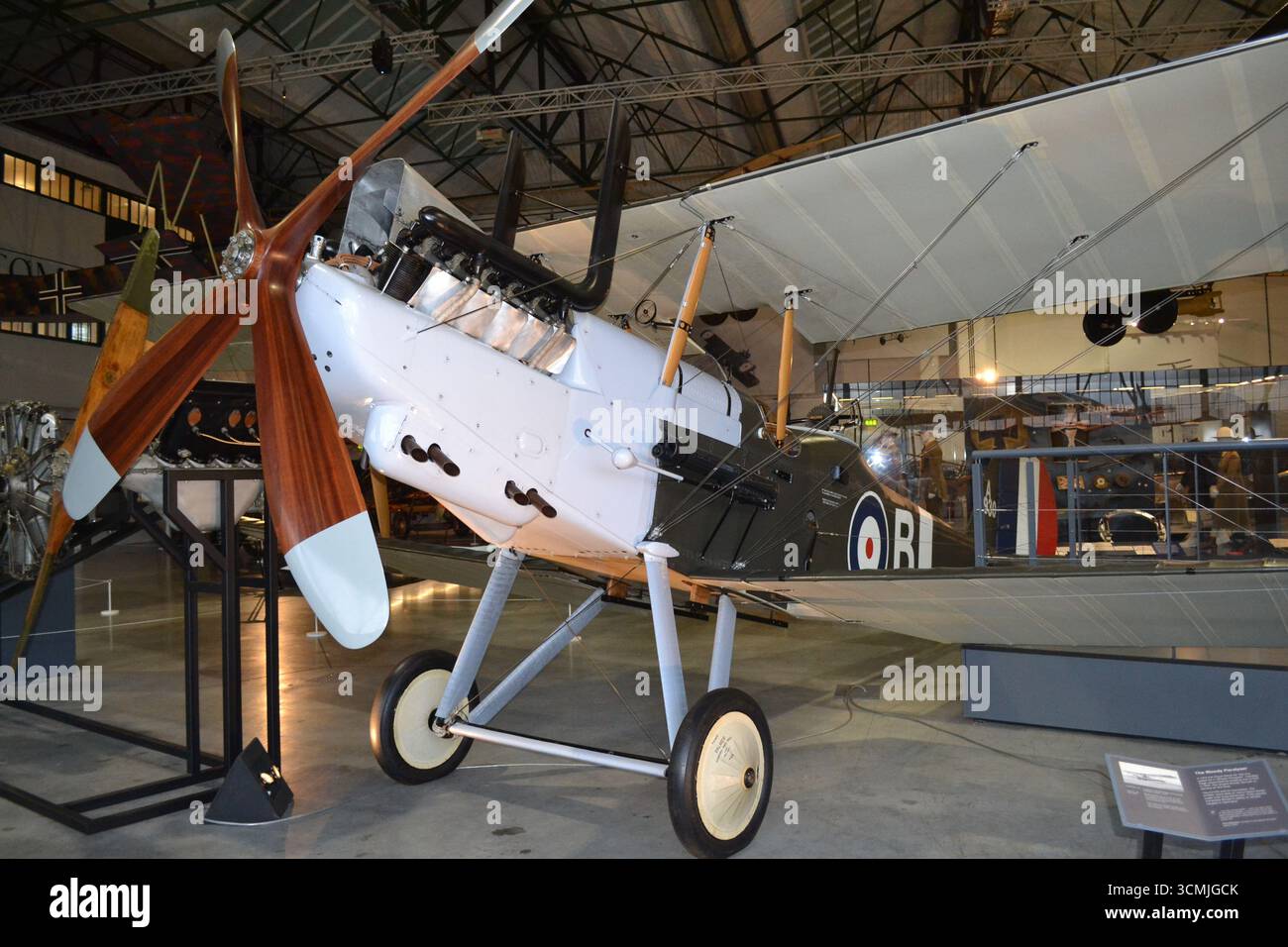 Wonderful WW1 replica R.E.8 biplane in contemporary markings in the ...