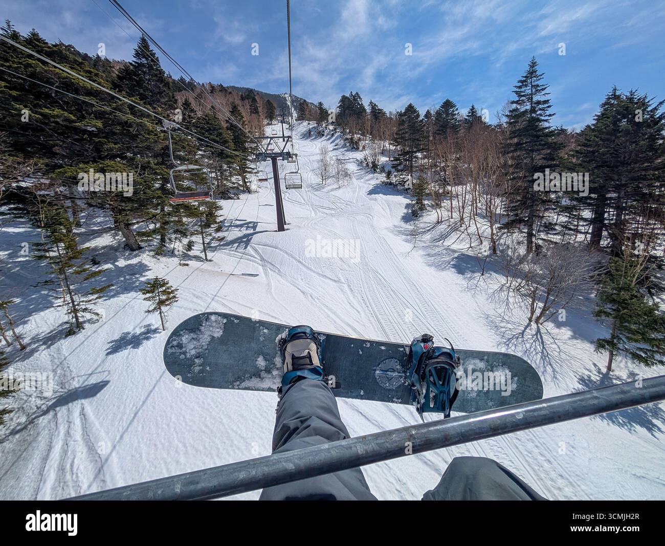 First person view riding chairlift hi-res stock photography and images ...