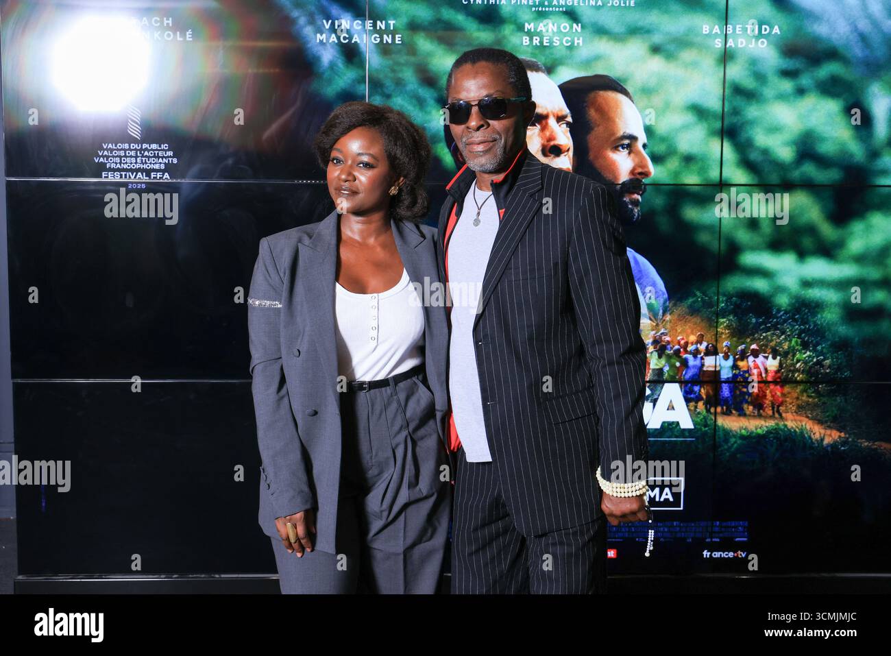 Babetida Sadjo and Isaach de Bankolé attend the photocall for the ...
