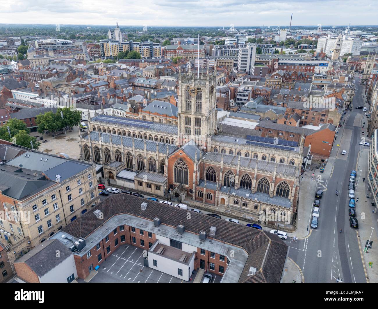 Aerial view of Hull Minster, Kingston upon Hull, UK Stock Photo - Alamy