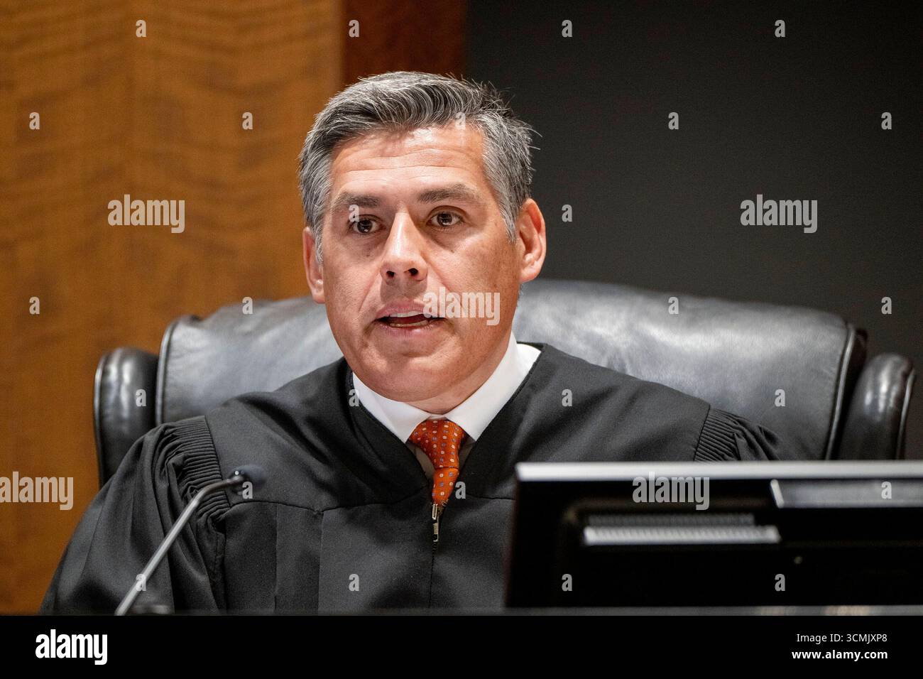 Judge Tony Graf listens to attorney Greg Skordas, who appeared on ...