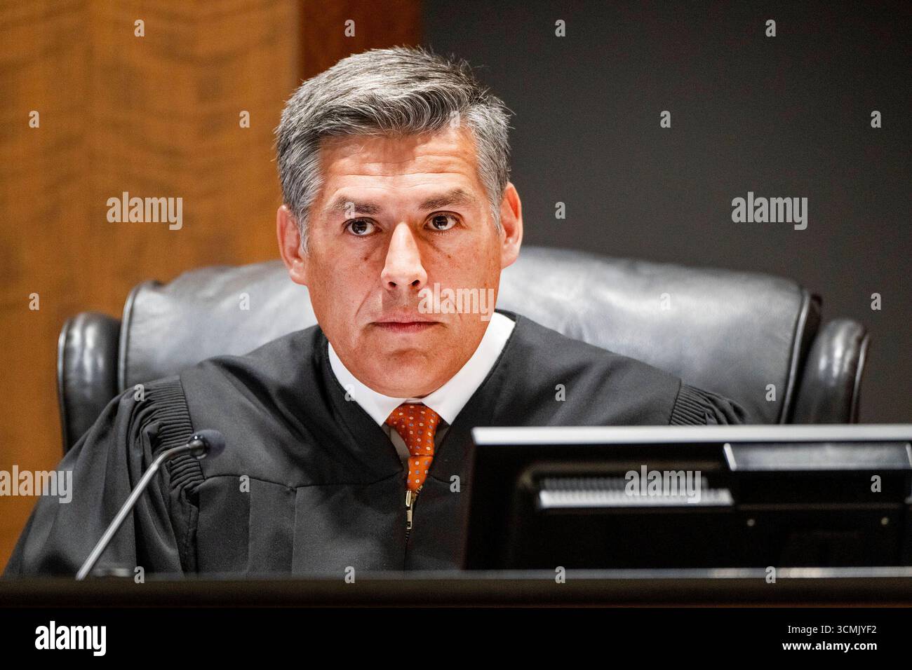 Judge Tony Graf listens to attorney Greg Skordas, who appeared on ...