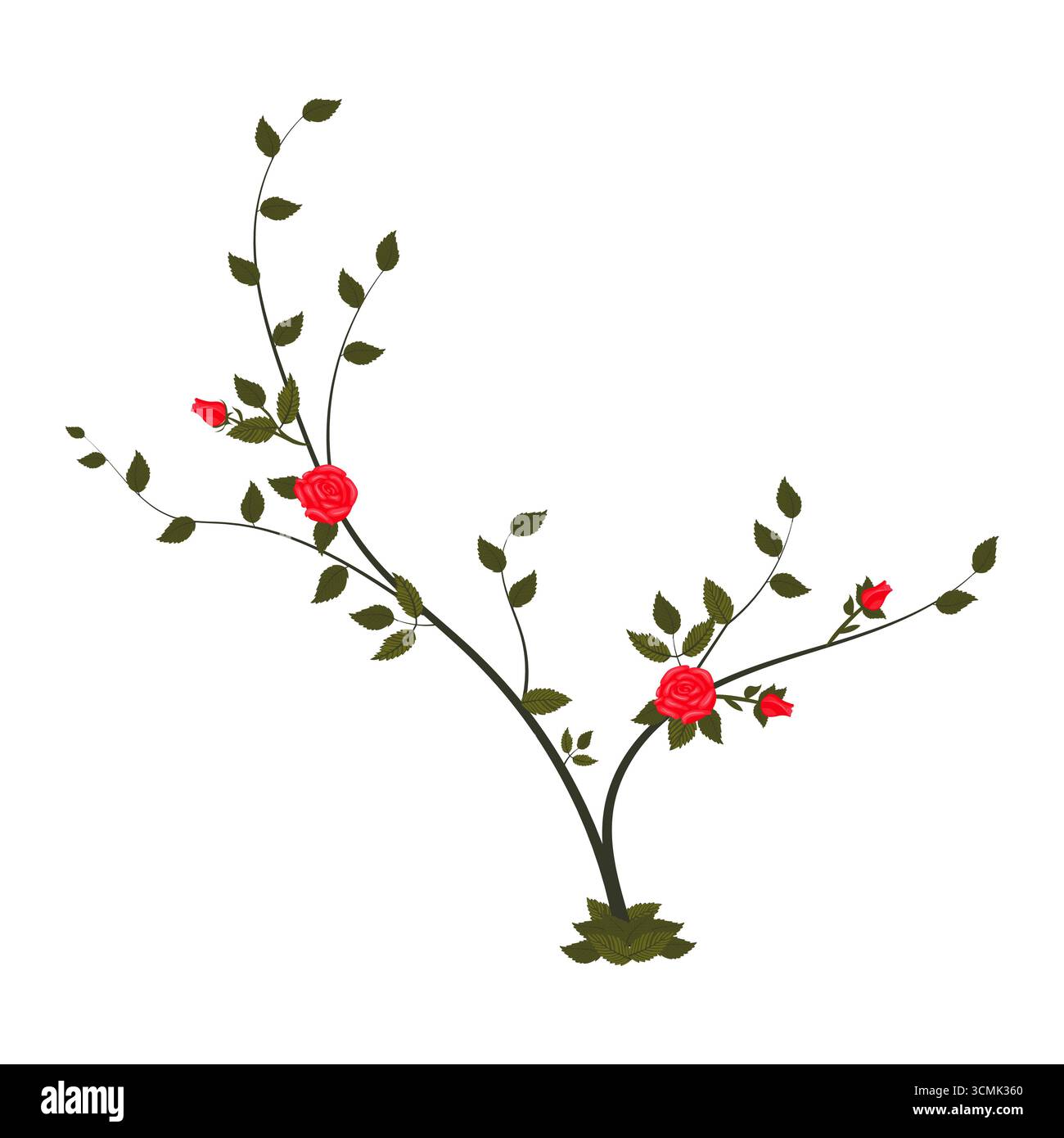 Greenhouse growing roses Stock Vector Images - Alamy