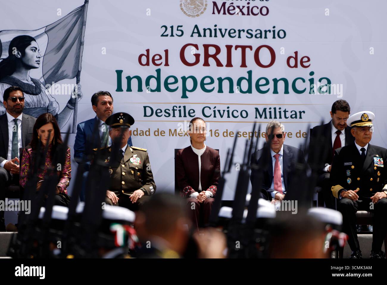 Mexico’s President, Claudia Sheinbaum Pardo, looks on during the ...