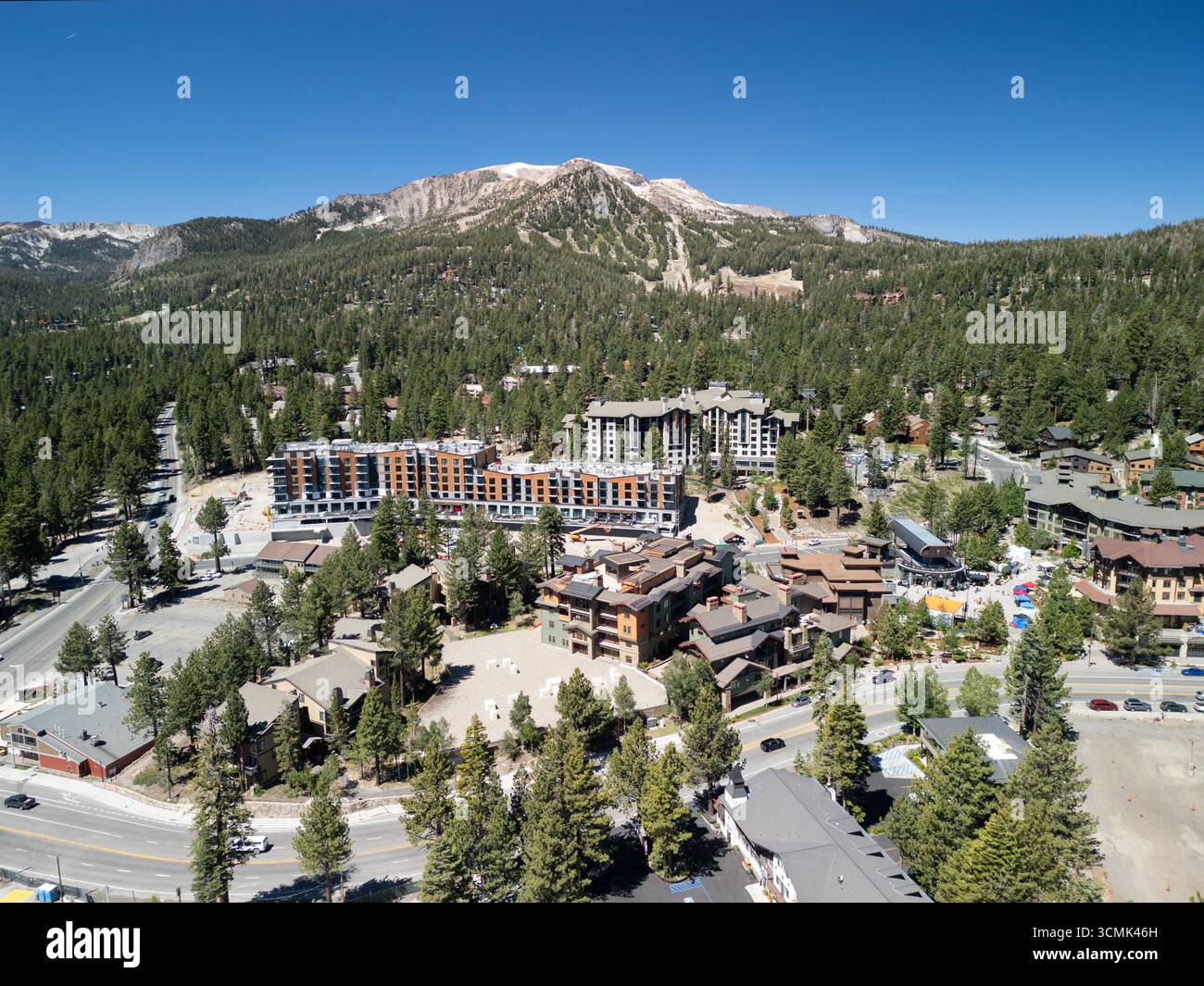 Aerial view mammoth ski resort hi-res stock photography and images - Alamy