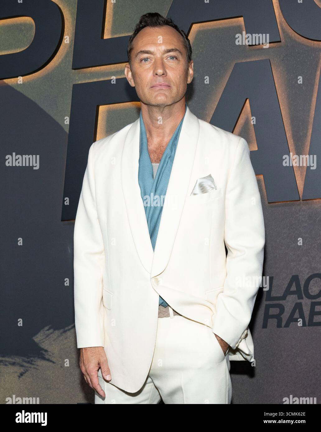 Jude Law attends the "Black Rabbit" Netflix premiere at SVA Theatre on ...