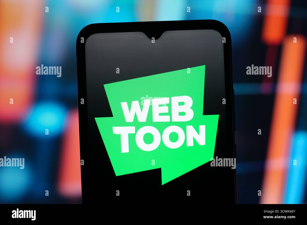 September 16, 2025, Canada: In this photo illustration, the Webtoon ...