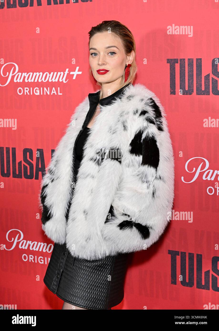 Bella Heathcote attends the Paramount+ premiere of "Tulsa King" Season ...