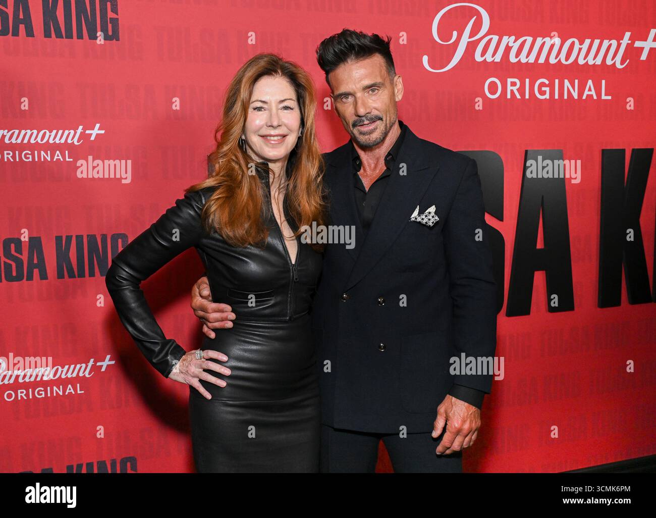 Dana Delany, left, and Frank Grillo attend the Paramount+ premiere of ...