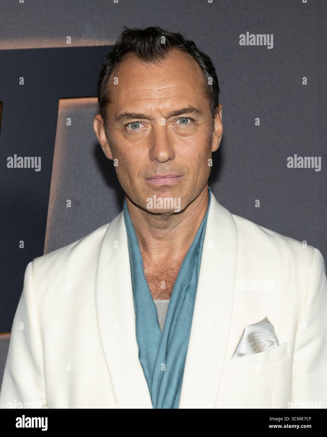 Jude Law attends the "Black Rabbit" Netflix premiere at SVA Theatre on ...
