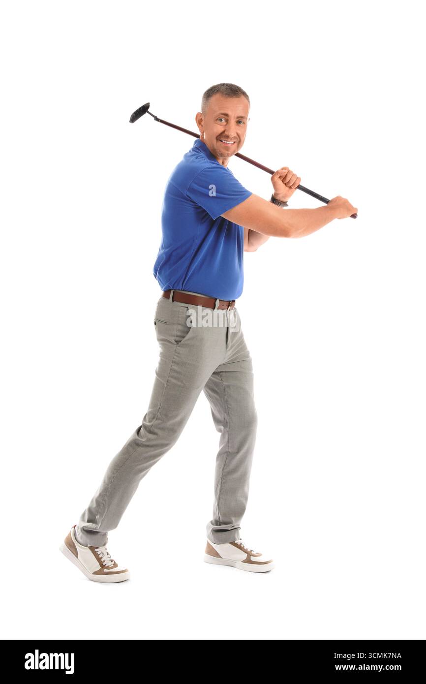 Golf man playing on Cut Out Stock Images & Pictures - Alamy