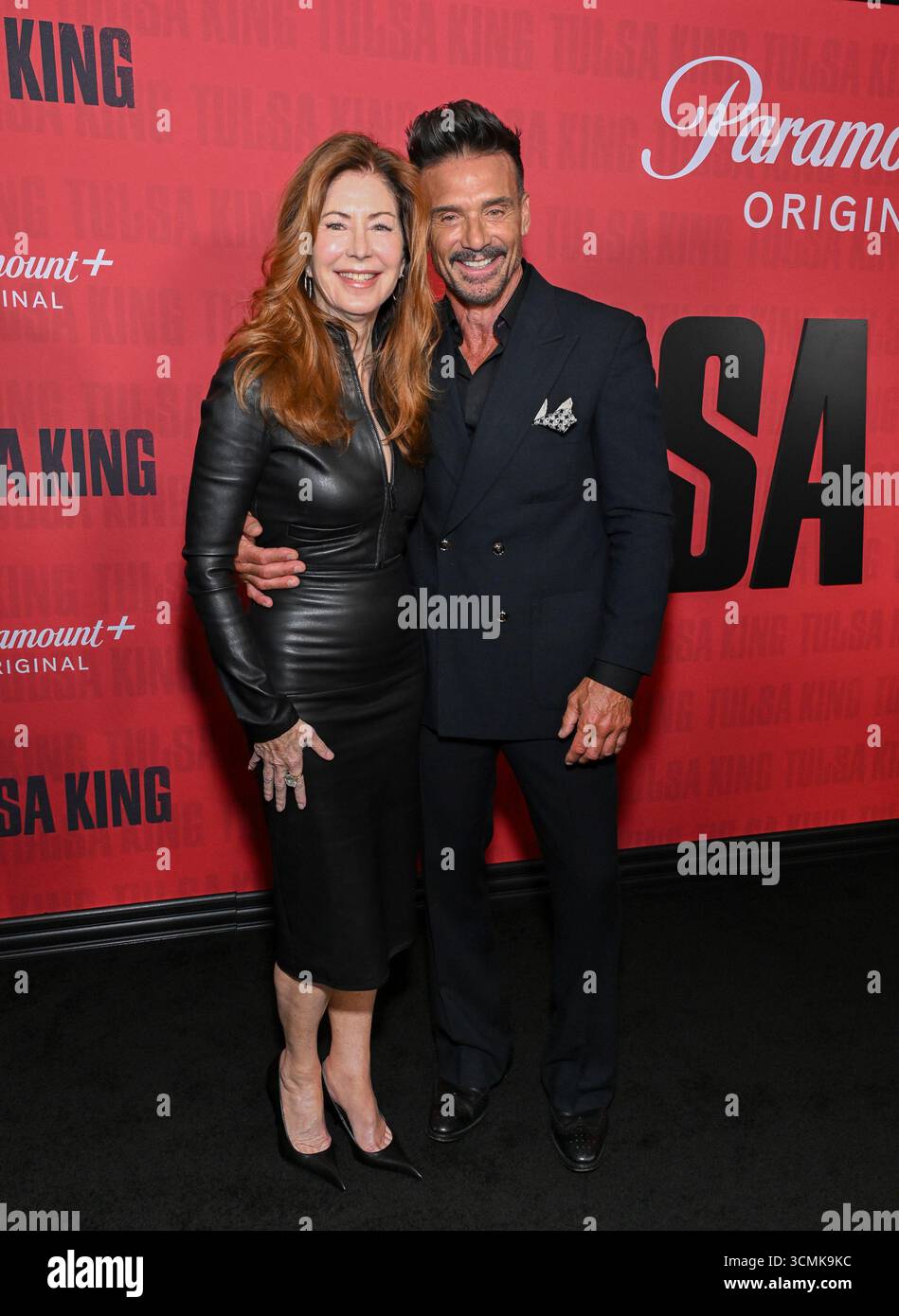 Dana Delany, left, and Frank Grillo attend the Paramount+ premiere of ...