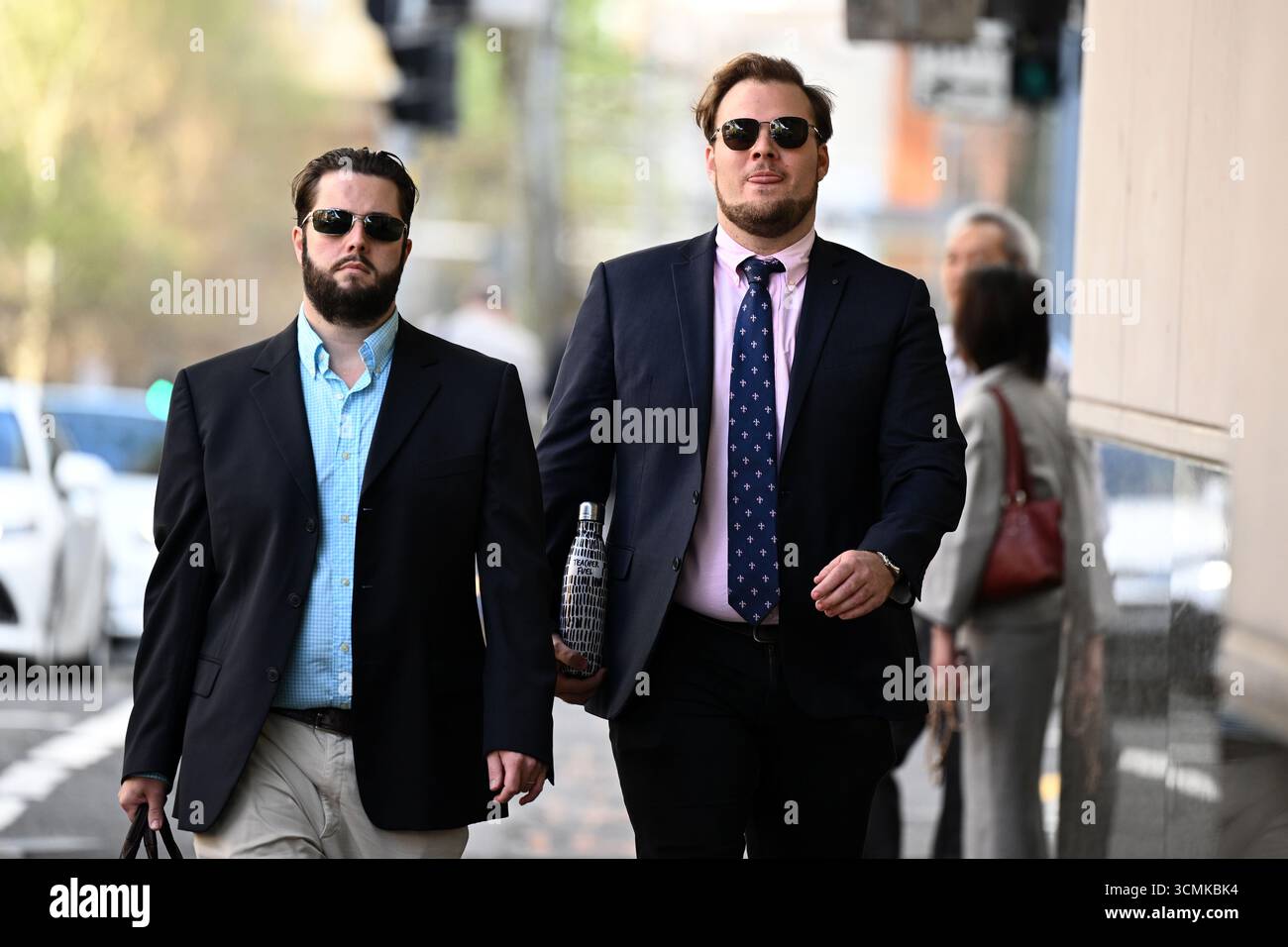 William Gulson (right) arrives at the John Maddison Tower court ...