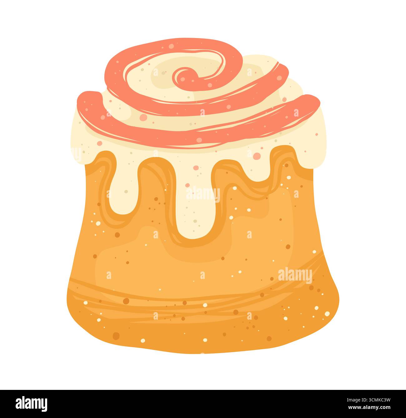 Cinnamon cinnabon roll pastry Stock Vector Images - Alamy