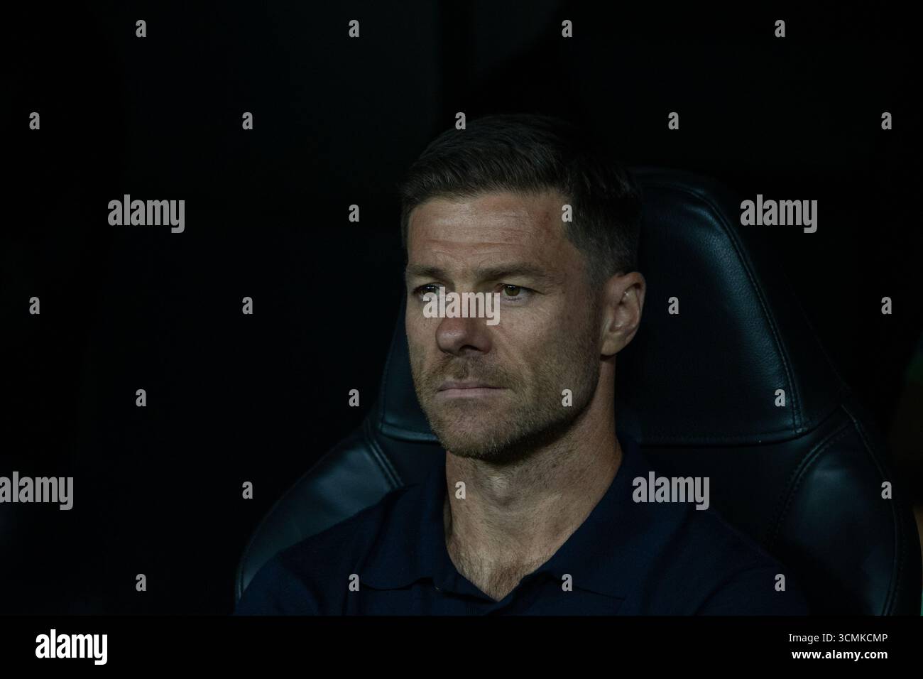 Xabi Alonso, Real Madrid coach, seen during the UEFA Champions League ...