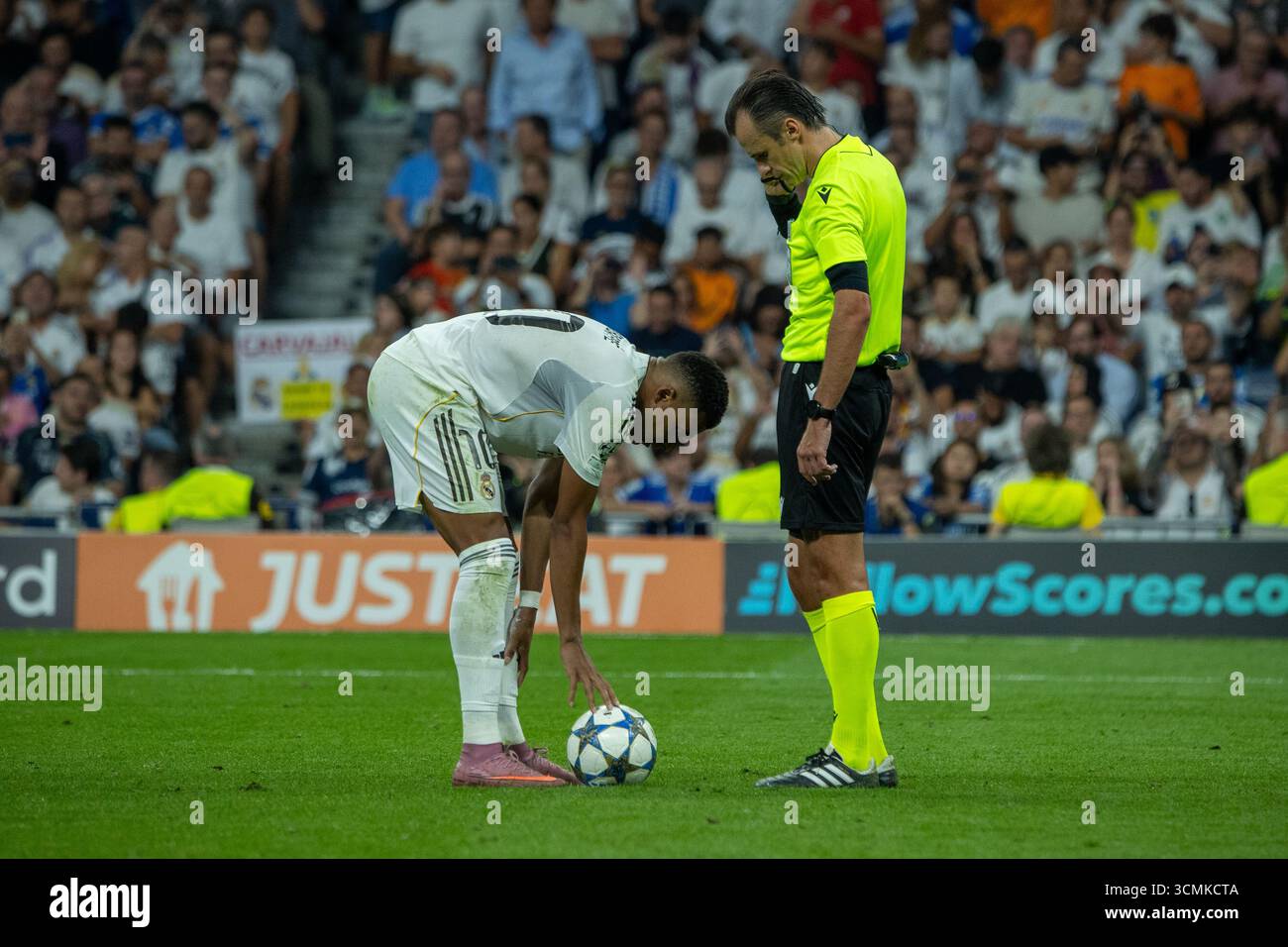 Kylian Mbappé, Real Madrid player in action during the UEFA Champions ...