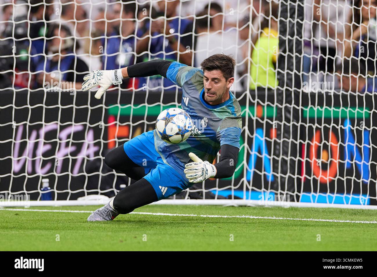 Thibaut Courtois of Real Madrid CF is seen during the UEFA Champions ...