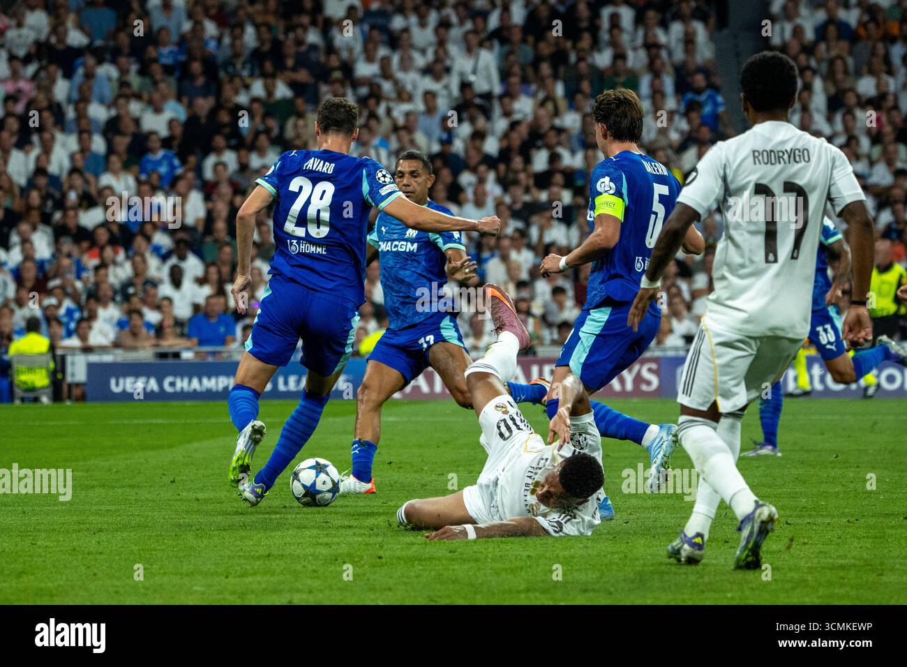 Kylian Mbappé (10), Real Madrid player in action during the UEFA ...