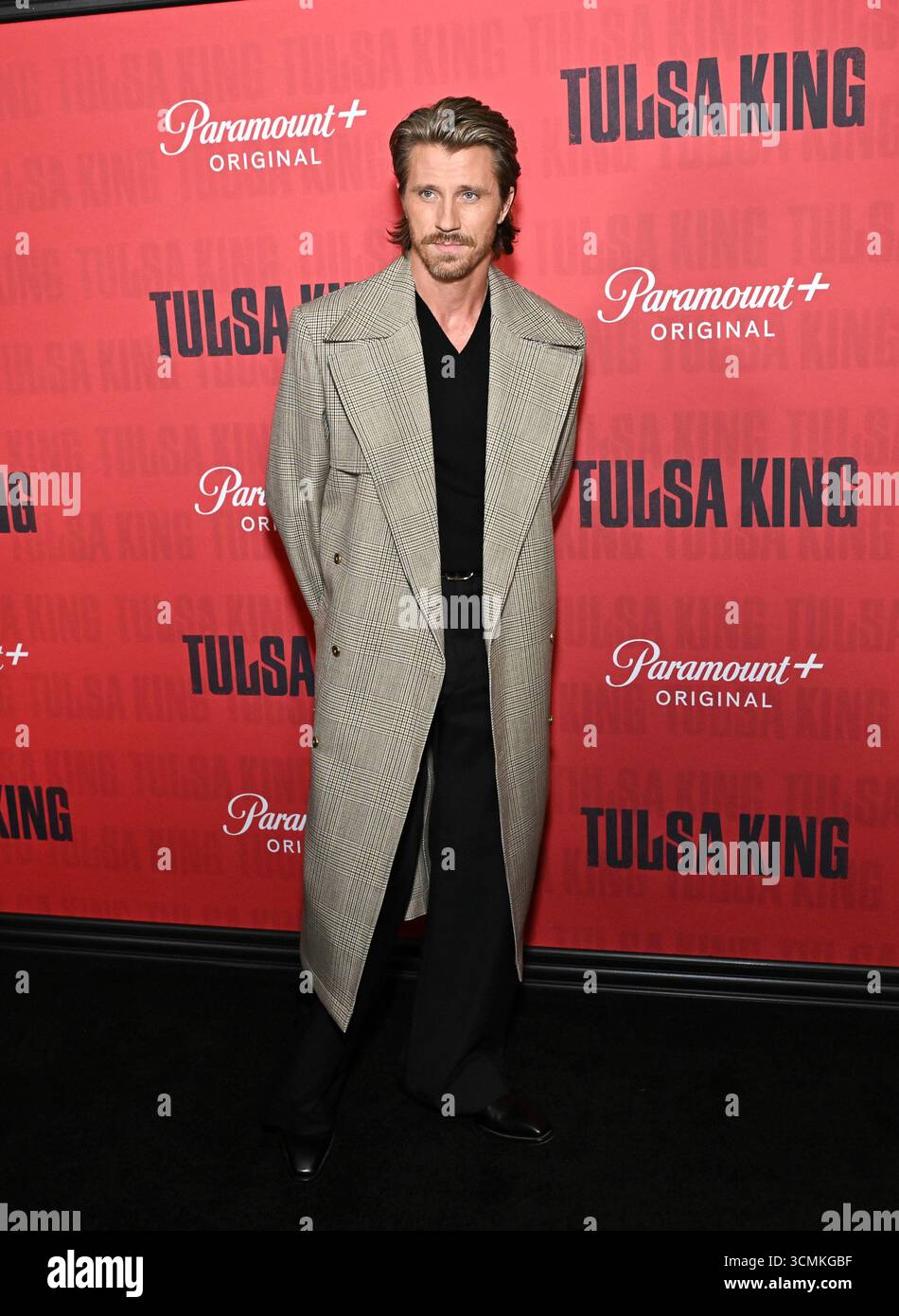 Garrett Hedlund attends the Paramount+ premiere of "Tulsa King" Season ...