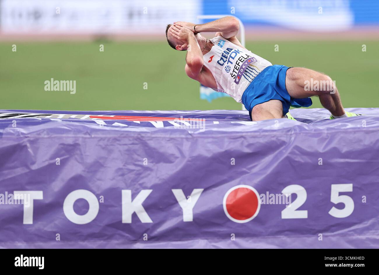 Tokyo, Japan. 16th Sep, 2025. Jan Stefela of the Czech Republic reacts ...