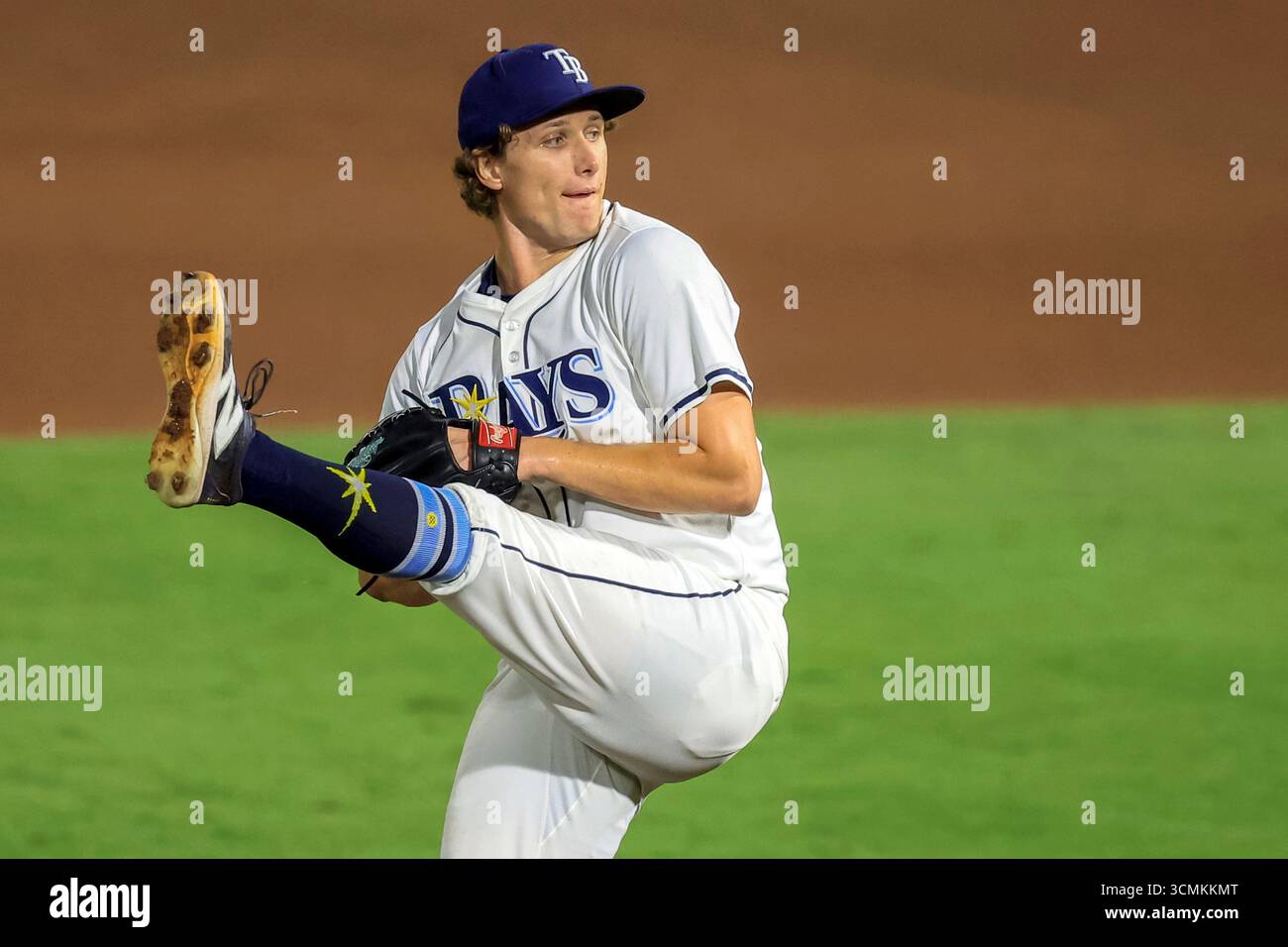 Tampa Bay Rays pitcher Joey Gerber throws against the Toronto Blue Jays ...