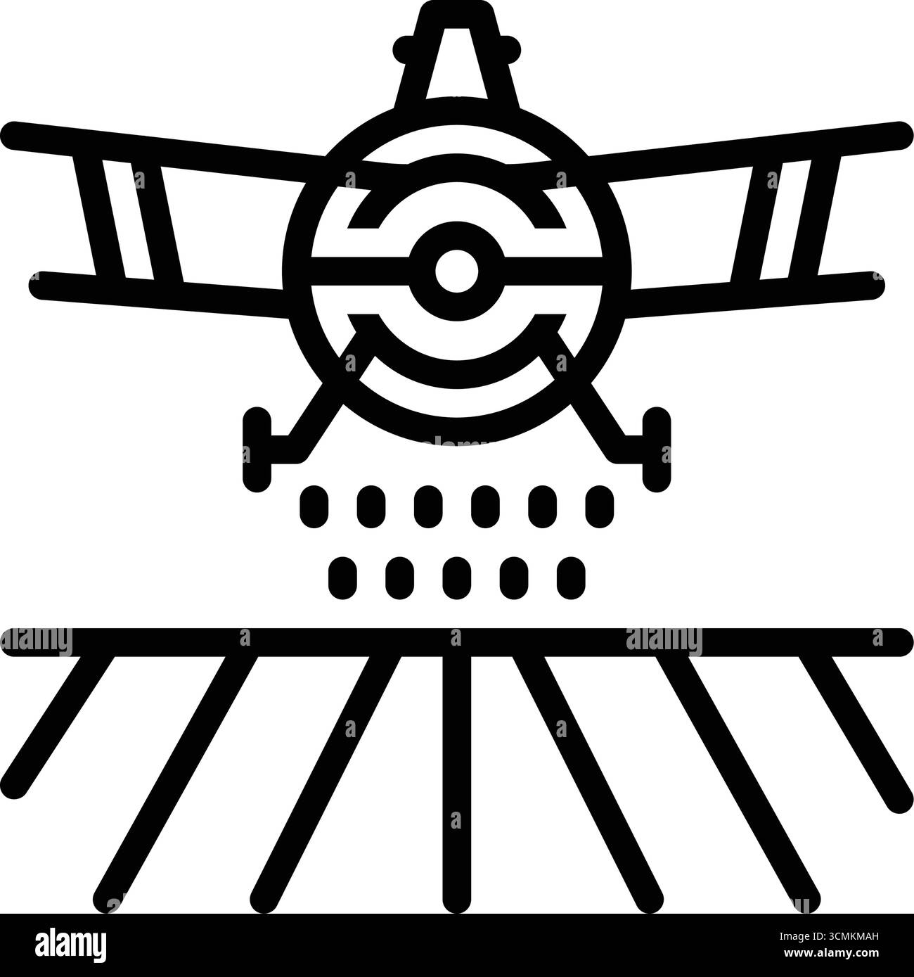 Crop dusting aerial Stock Vector Images - Alamy