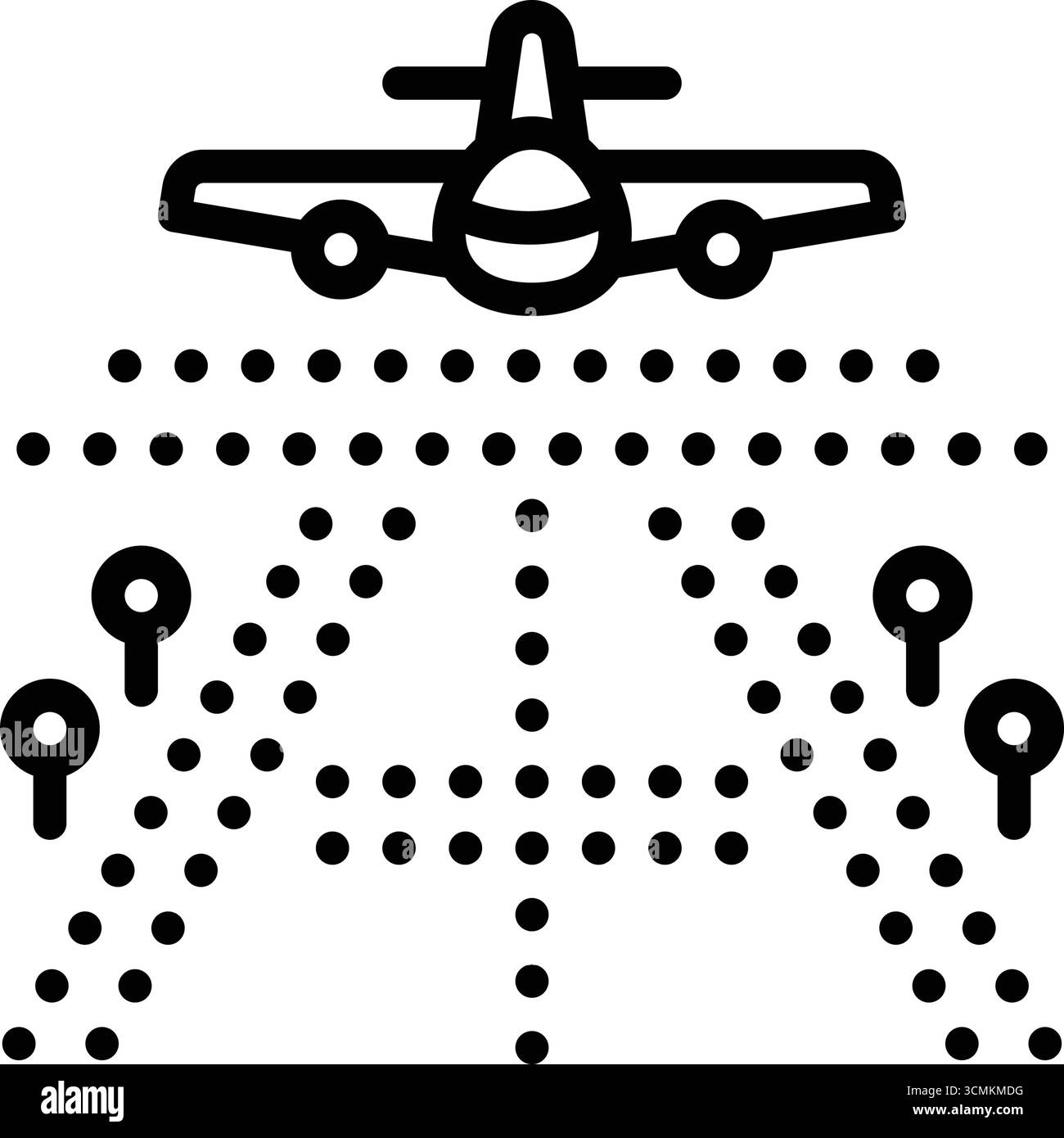 Runway lighting Stock Vector Images - Alamy
