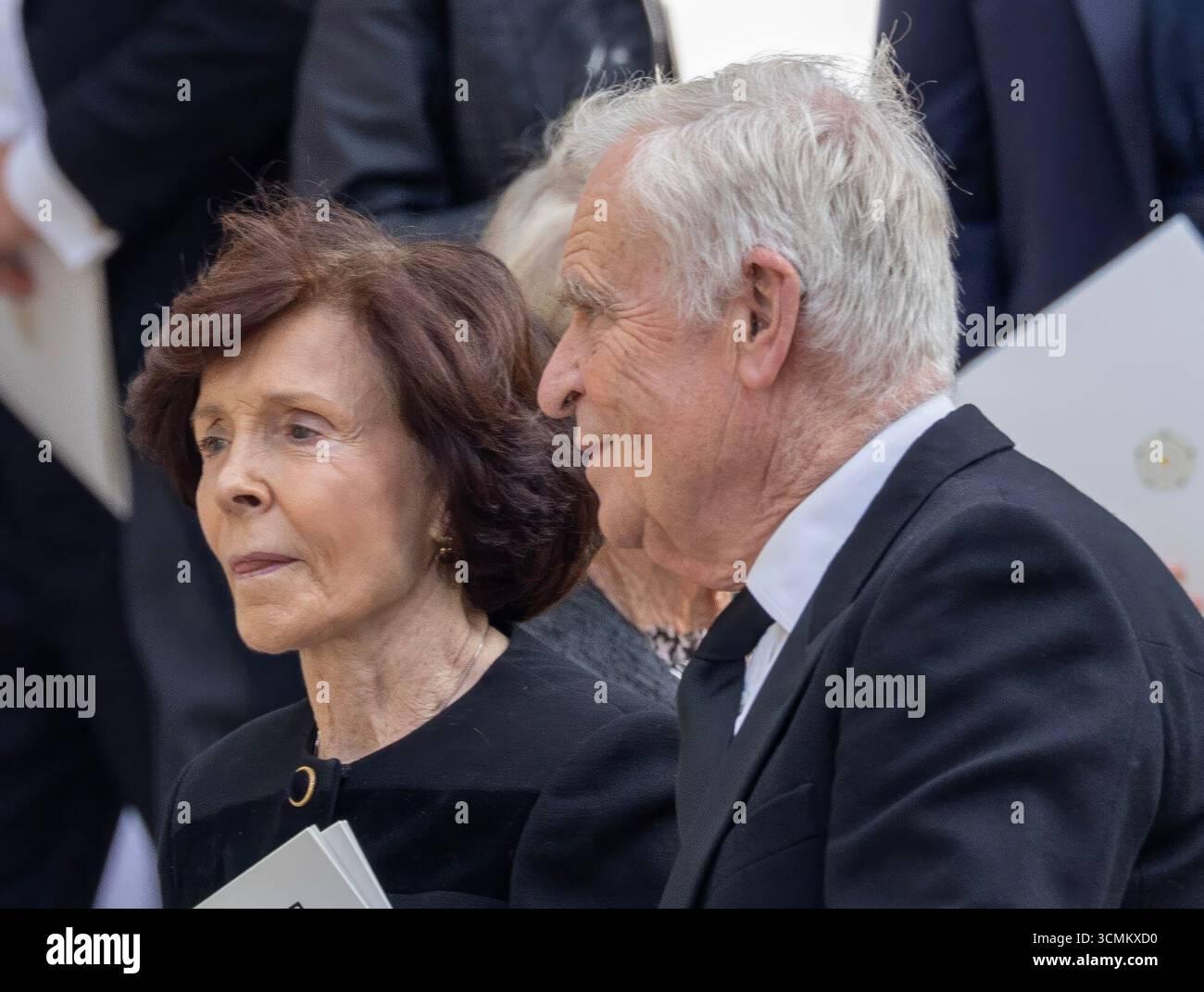 pic shows: Funeral of Duchess of Kent 16.9.25 Jeffrey Archer and wife ...