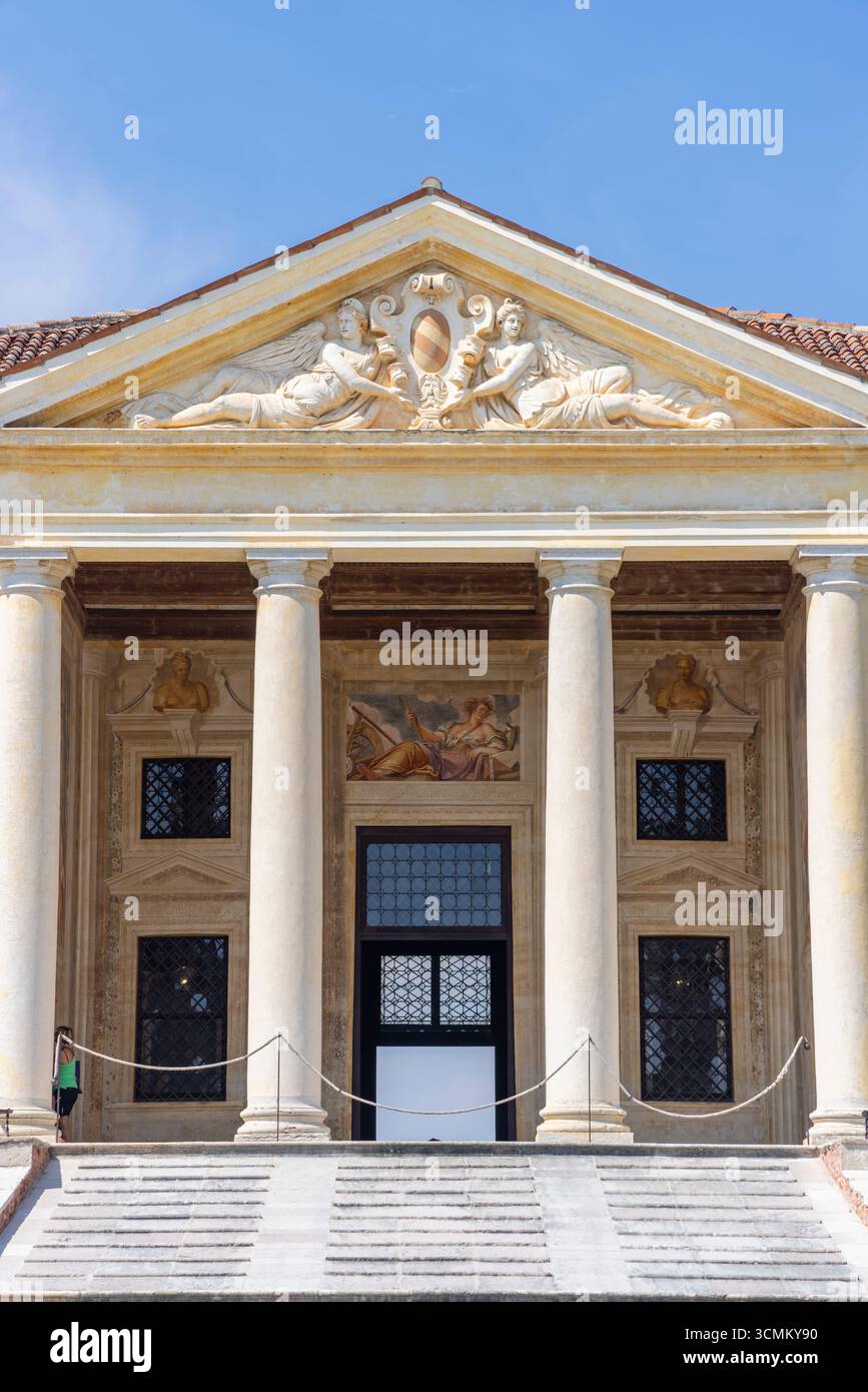The entrance of Villa Emo in Vedelago, Italy, displays stunning ...