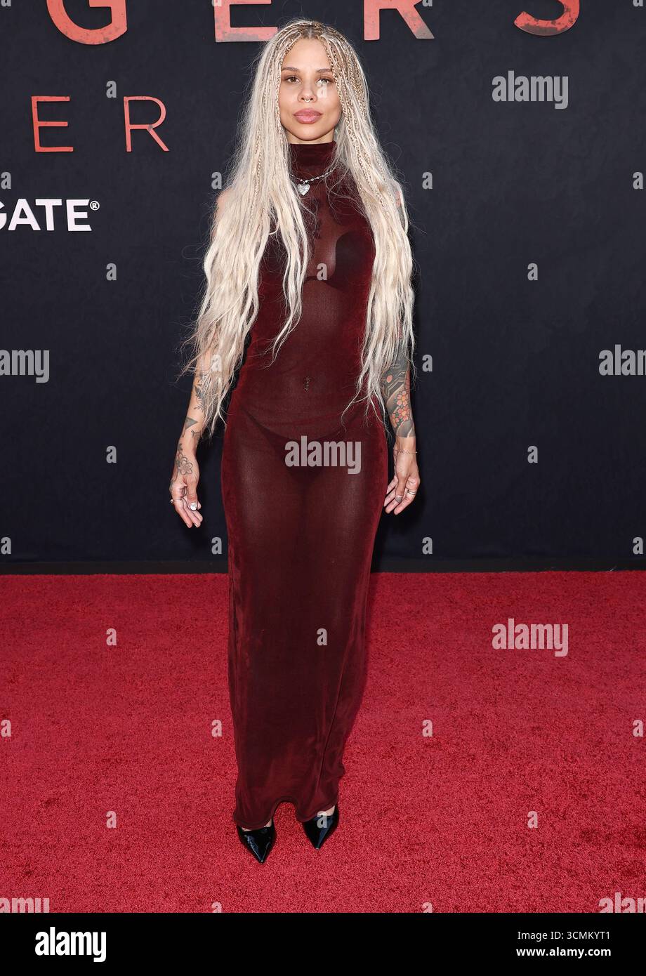 Eleanor Barnes arrives at The LA Special Screening of THE STRANGERS ...