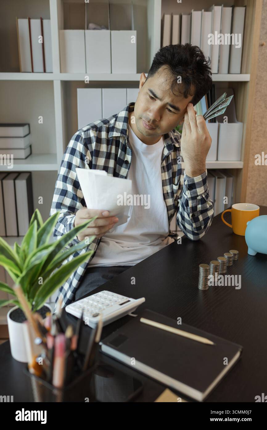 he was stressed because many monthly bills were coming but his total ...