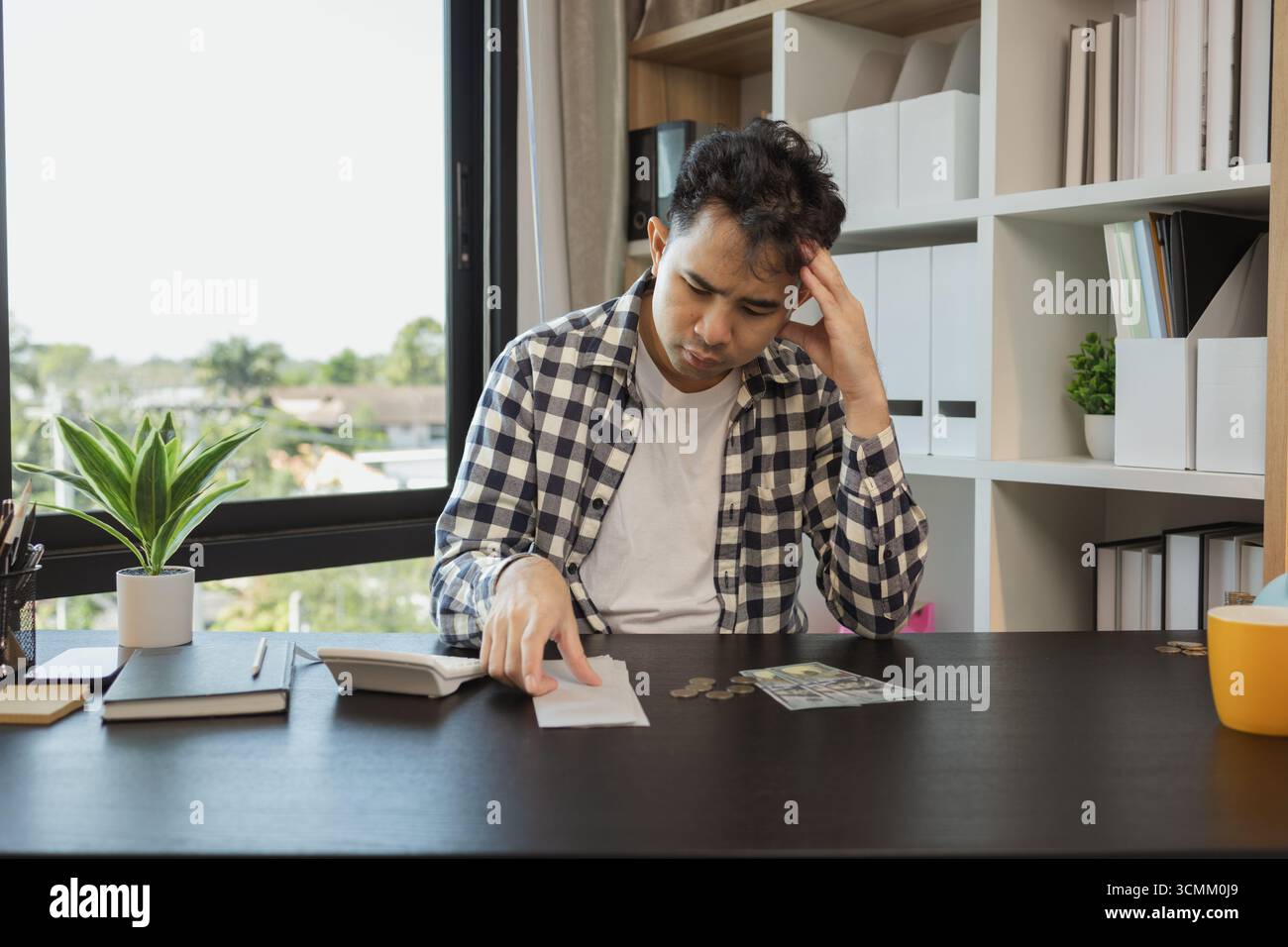 he was stressed because many monthly bills were coming but his total ...