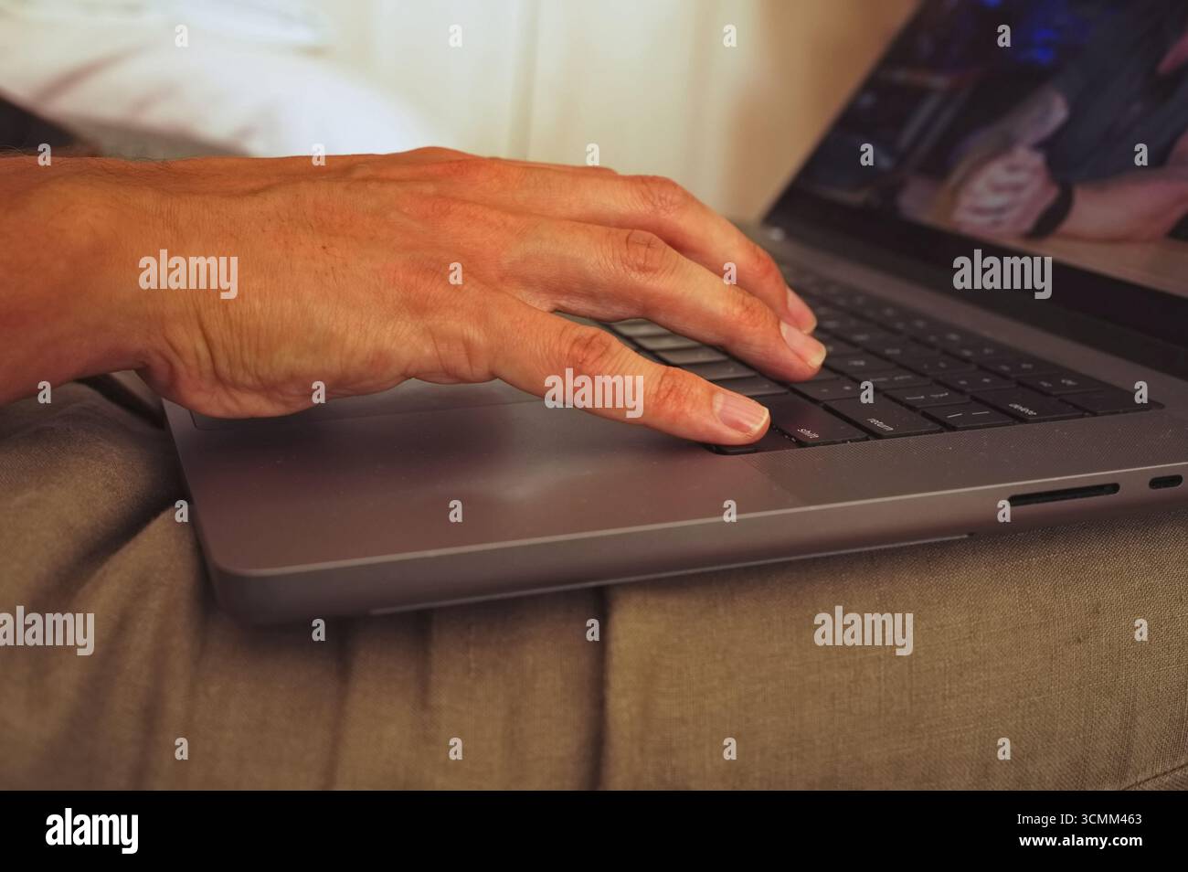 Closeup man hand typing hi-res stock photography and images - Alamy