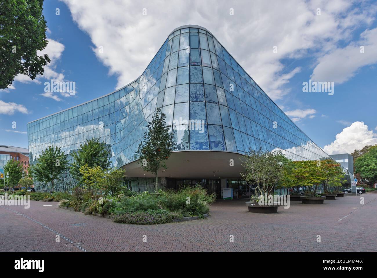 The town hall of Alphen aan den Rijn, a modern building with a striking ...
