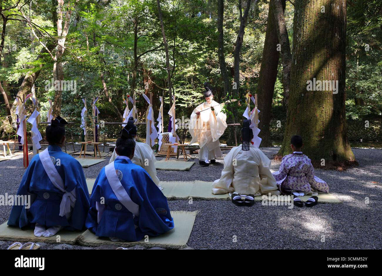 The Mifunashiro Festival was held at Ise Jingu Shrine in Ise City, Mie ...