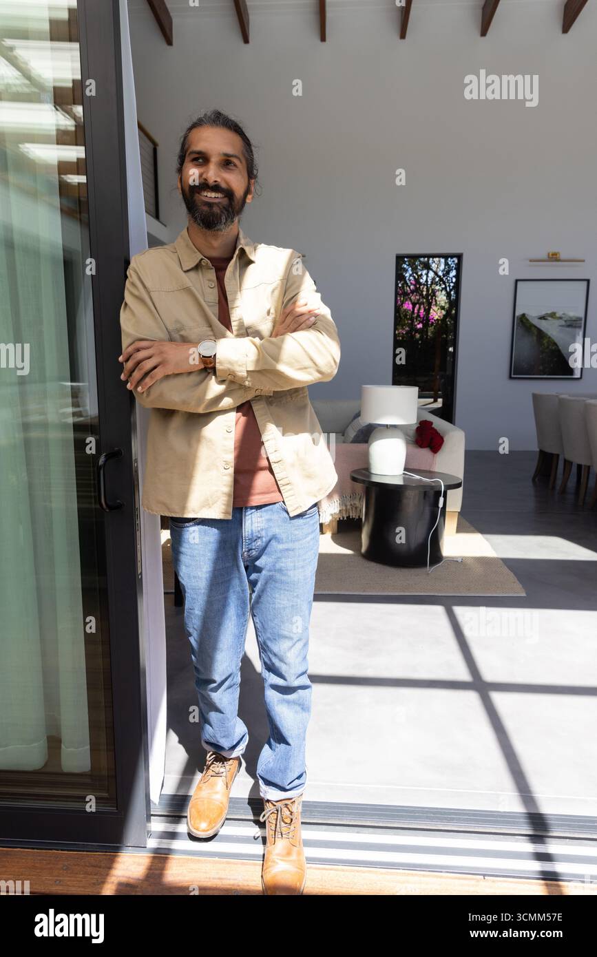 Indian man standing sliding hi-res stock photography and images - Alamy