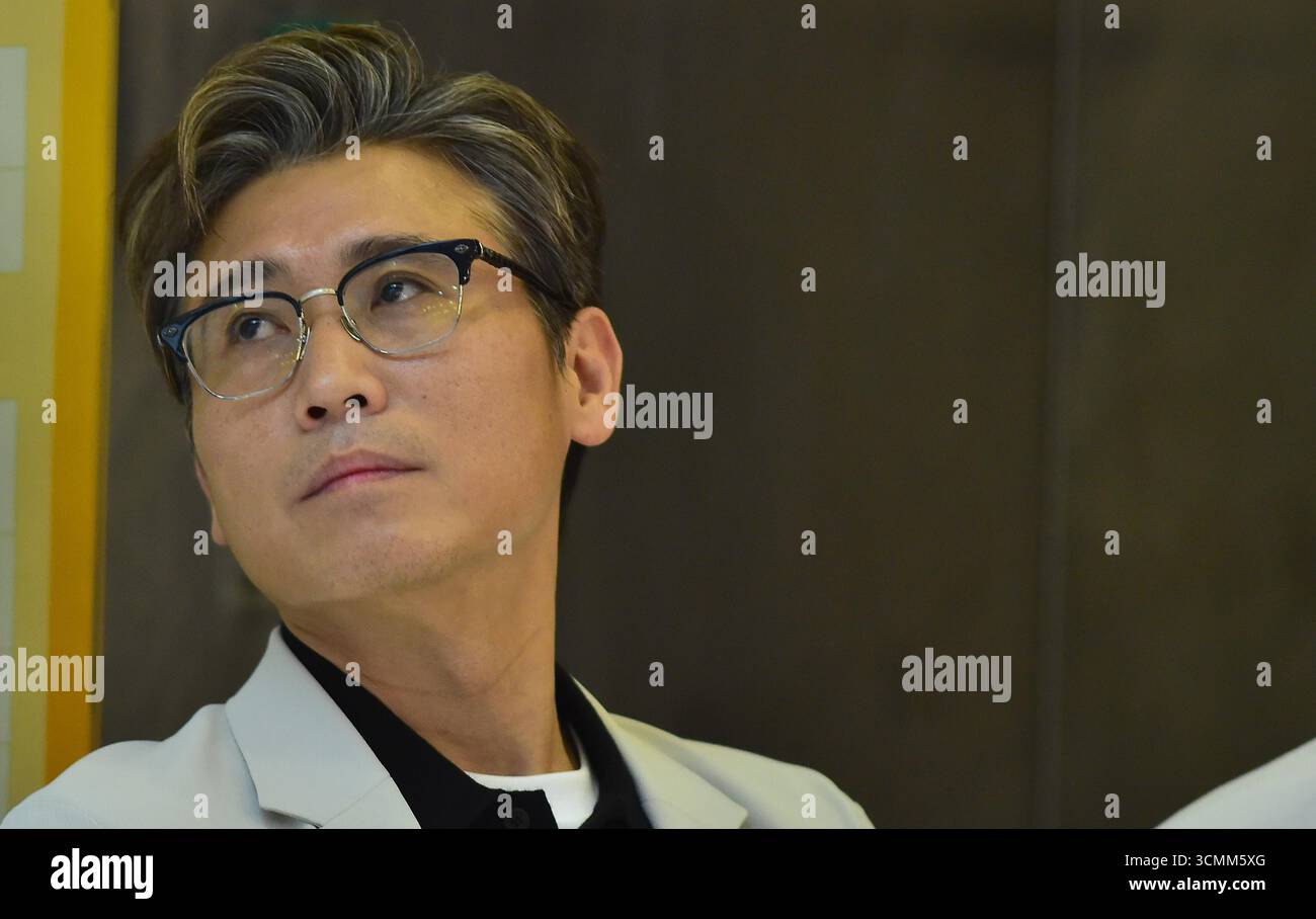 Chinese actor Li Naiwen attends an activity in Shenyang City, northeast ...