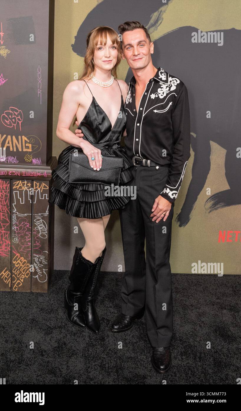 Forrest Weber (R) attends Netflix premiere of 'Black Rabbit' at SVA Theatre in New York, NY on ...