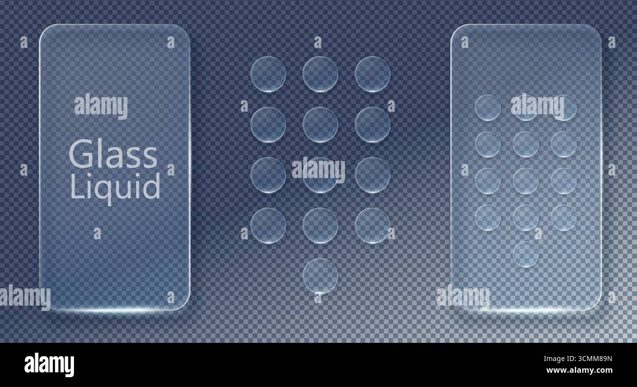 Transparent glass square card Stock Vector Images - Alamy