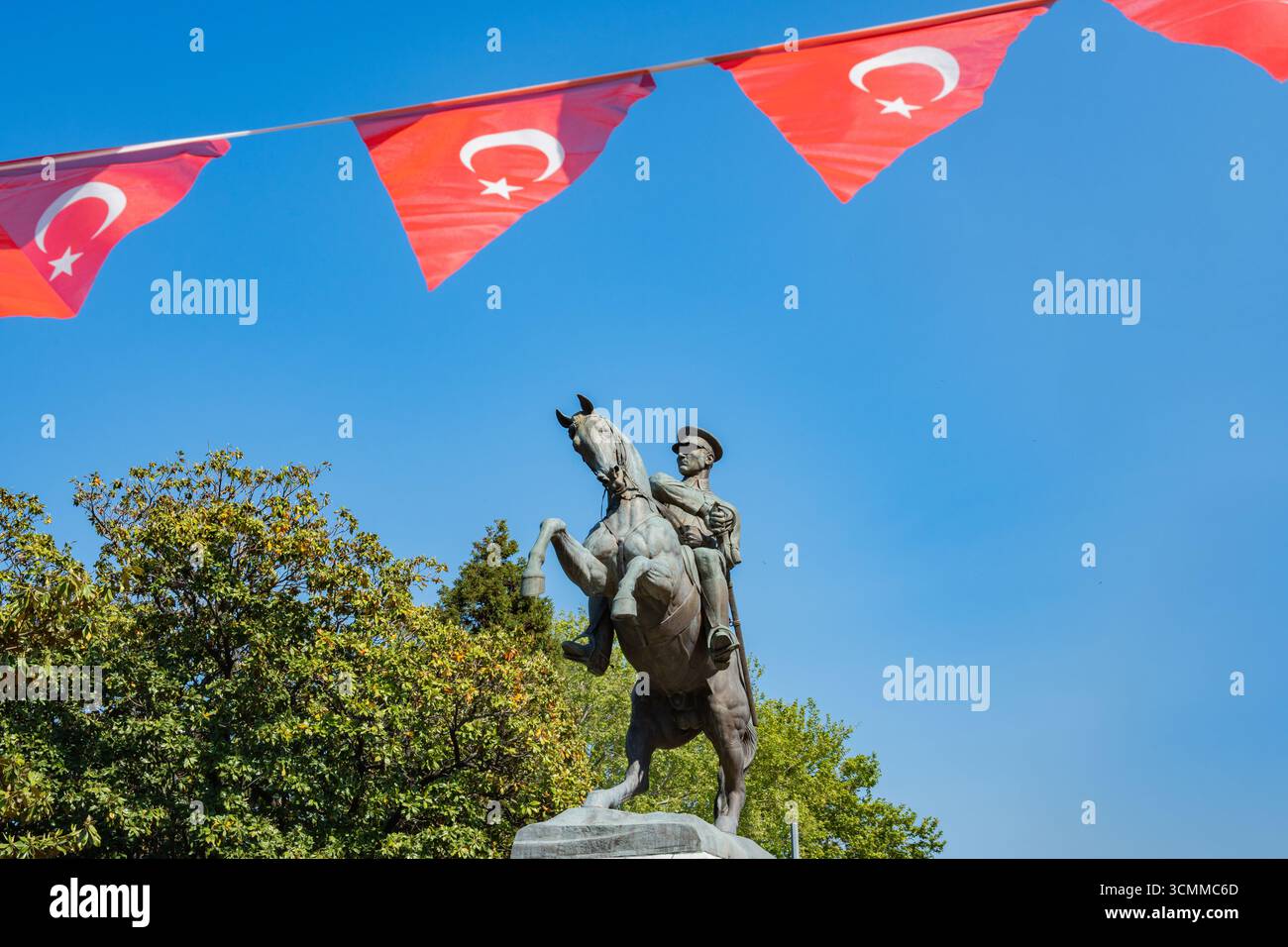 Mustafa Kemal Ataturk Statue of Honor, Ataturk monument on horseback ...
