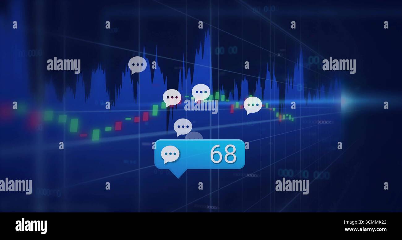 Candlestick chart speech bubble hi-res stock photography and images - Alamy