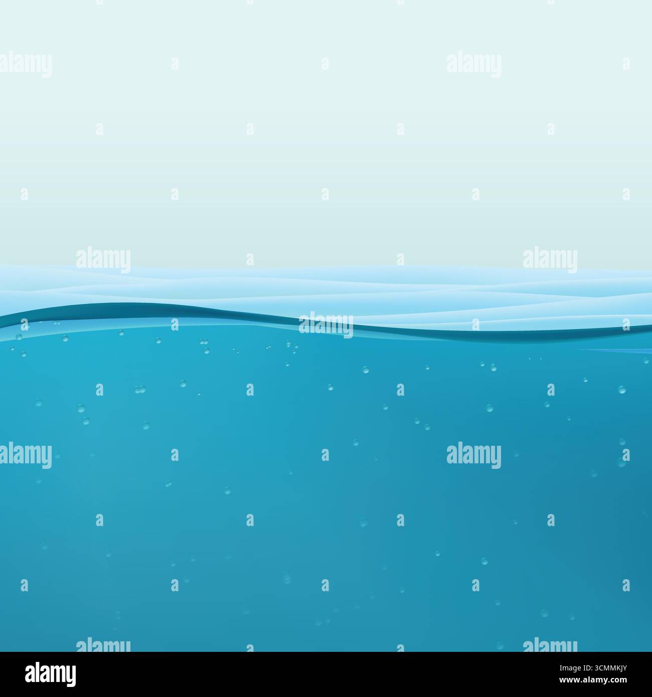 Peaceful ocean and clear water Stock Vector Images - Alamy