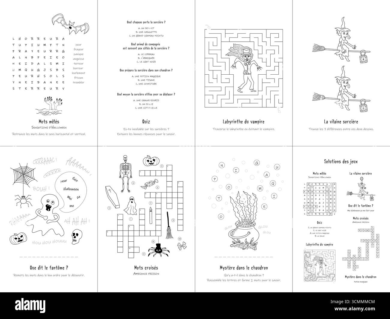 Halloween horror maze game Stock Vector Images - Alamy