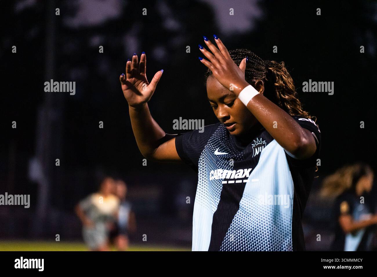 Jaedyn Shaw (2 Gotham FC) reacts during the Concacaf W Champions Cup ...